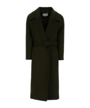 Stella McCartney Belted Long Coat - Black