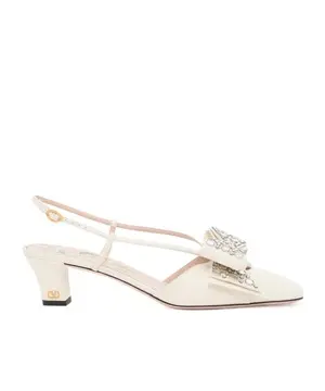 Valentino Garavani Bowow Slingback Almond Toe Pumps
