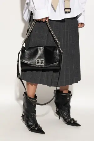 Balenciaga Logo Plaque Shoulder Bag