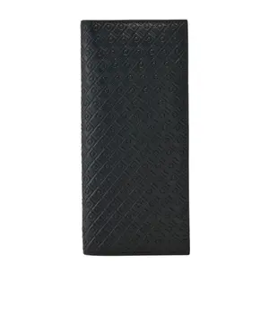 FERRAGAMO Monogram Organizer Wallet - Black