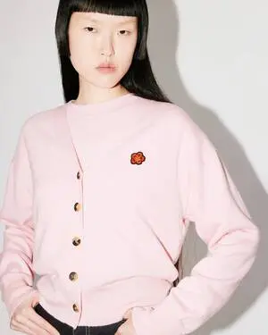 Kenzo Boke Flower Wool Cardigan - Pink