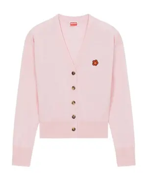 Kenzo Boke Flower Wool Cardigan - Pink