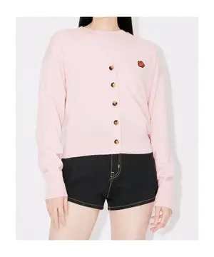 Kenzo Boke Flower Wool Cardigan - Pink