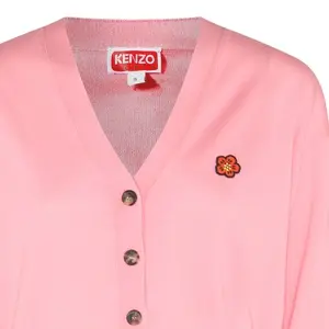 Kenzo Boke Flower Wool Cardigan - Pink