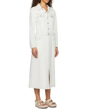 MAISON MARGIELA Long-sleeved Denim Midi Dress
