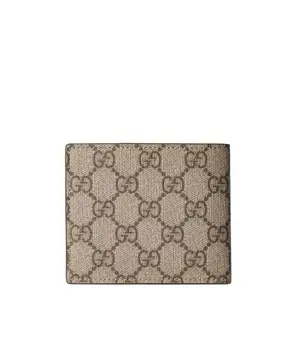 Gucci Monogrammed Bifold Wallet - Beige/ebony
