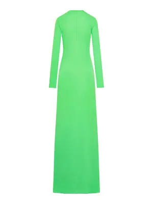 TOM FORD Cut-out Long-sleeve Maxi Dress - Green