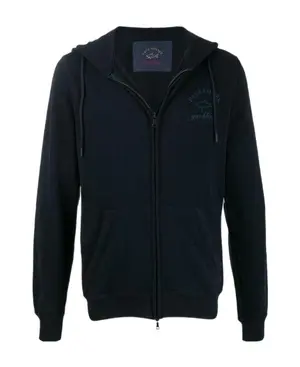 PAUL  SHARK Paul & Shark Hooded Zip-up Jacket With Logo Print