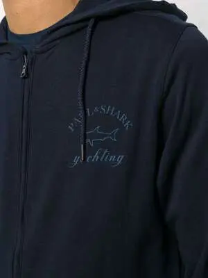 PAUL  SHARK Paul & Shark Hooded Zip-up Jacket With Logo Print