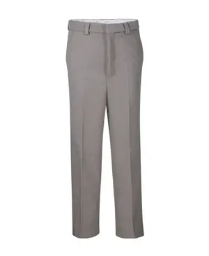 AMI Paris Straight-leg Pleat-detailed Trousers - Gray