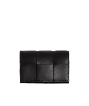 Bottega Veneta Intreccio Wallet - Black