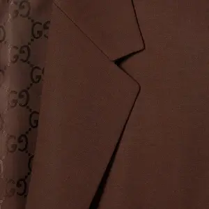 Gucci Single-breasted Wool-blend Blazer With Gg Lining