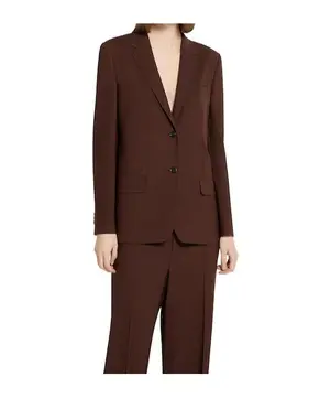Gucci Single-breasted Wool-blend Blazer With Gg Lining