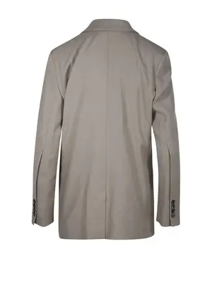 Ami Single-breasted Long-sleeved Blazer - Gray