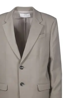 Ami Single-breasted Long-sleeved Blazer - Gray