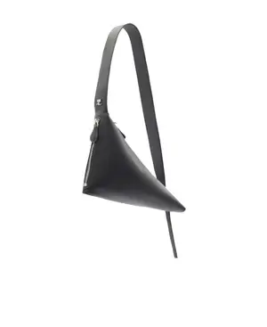 COURREGES Logo Shoulder Bag - Black