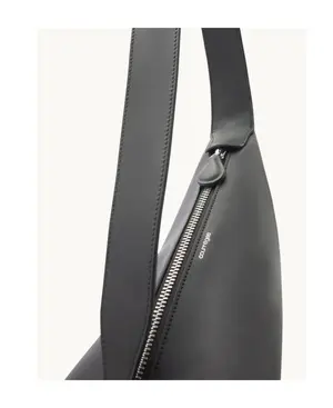 COURREGES Logo Shoulder Bag - Black