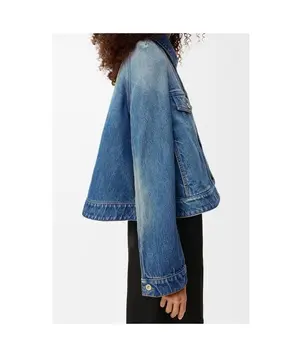 Loewe Trapeze Jacket In Denim - Denim Blue