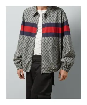 Gucci Gg Printed Zip-up Jacket