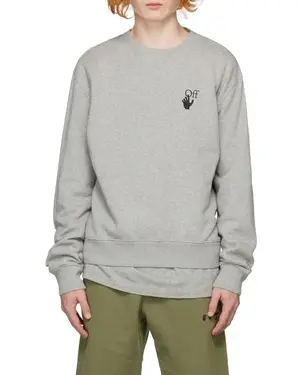 Off-White Logo-print Long-sleeve Sweatshirt