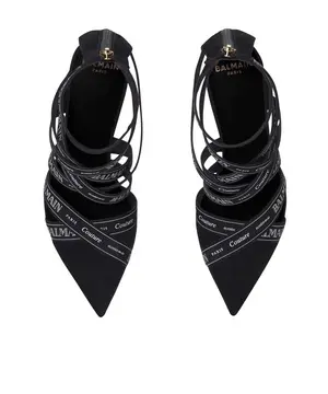 Balmain Couture Ribbon Crossover Strap Pumps