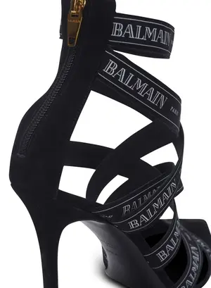 Balmain Couture Ribbon Crossover Strap Pumps