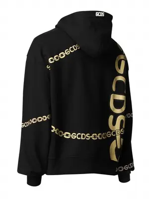 Gcds Logo Printed Drawstring Hoodie