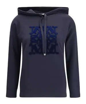 Max Mara Taddeo" Hoodie With Logo Detail - Black