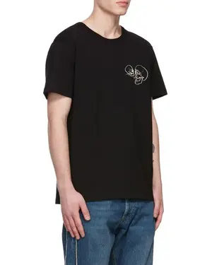 Alexander McQueen Skull Embroidered Crewneck T-shirt