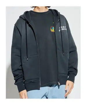 Amiri Hollywood Logo Zip-up Hoodie