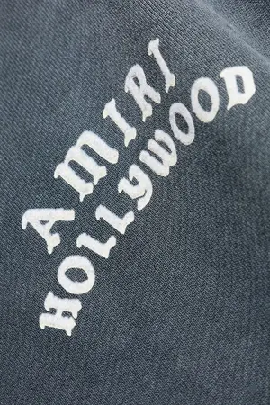 Amiri Hollywood Logo Zip-up Hoodie