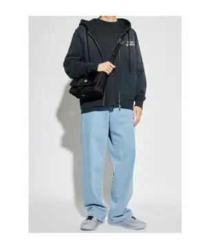 Amiri Hollywood Logo Zip-up Hoodie