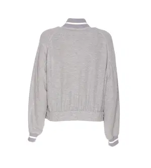 Brunello Cucinelli Logo Embroidered Full Zip Sweatshirt