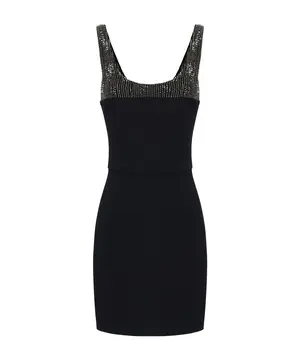 Elisabetta Franchi Embellished Sleeveless Mini Dress