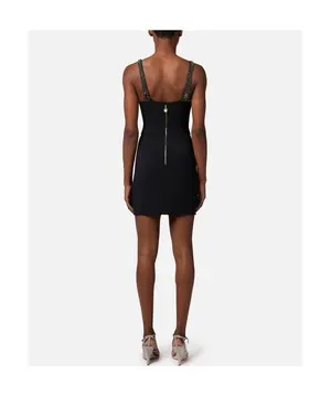 Elisabetta Franchi Embellished Sleeveless Mini Dress