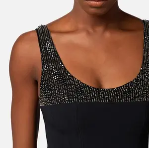 Elisabetta Franchi Embellished Sleeveless Mini Dress