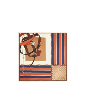 Celine Square In Silk Twill - Multicolor