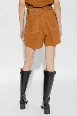 STAND STUDIO Suede Belted Shorts