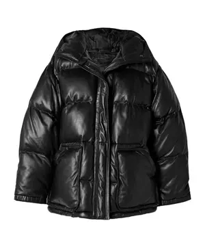 Isabel Marant Étoile Kelori Hooded Quilted Leather Coat