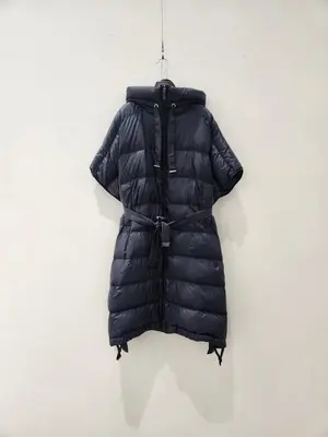 Max Mara Down Cape With Drawcord Hem