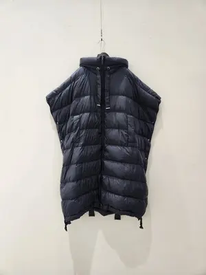 Max Mara Down Cape With Drawcord Hem