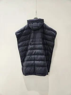Max Mara Down Cape With Drawcord Hem