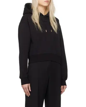 Jacquemus Logo Patch Drawstring Hoodie - Black