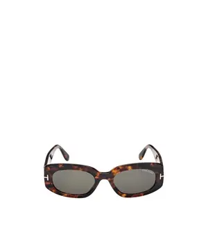 TOM FORD Tortoiseshell Full Rim Sunglasses - Gray