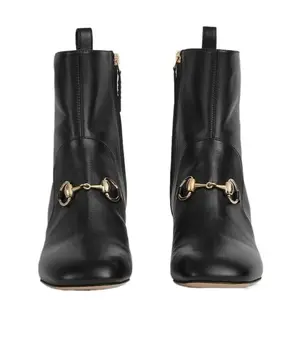 Gucci Horsebit Zip Ankle Boots