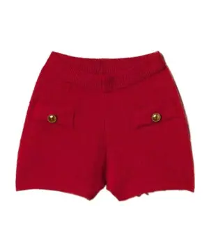 TWINSET Button Detail Knit Shorts