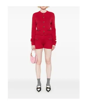 TWINSET Button Detail Knit Shorts
