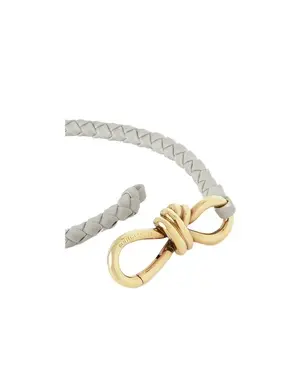 Bottega Veneta Woven Leather Belt With Knot Detail