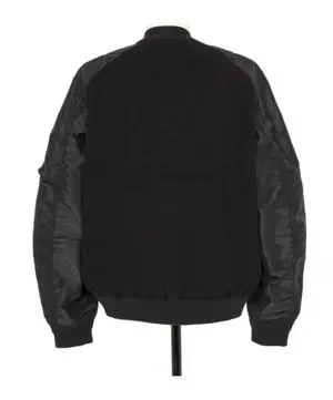 Sacai Twill Knit Blouson - Black