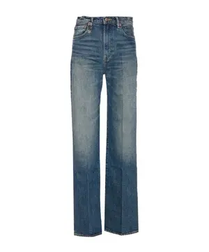 R13 Logo Patch Straight-leg Jeans
